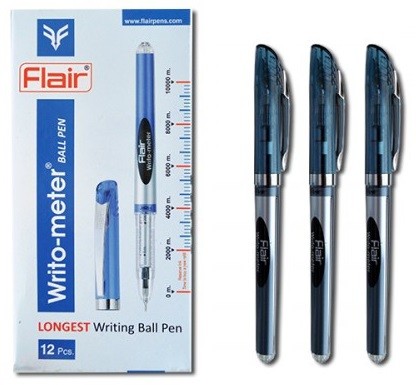 Ручка масляна чорна 0.5 мм 10 кілометрів Writo-meter Cello CL-8048 ...