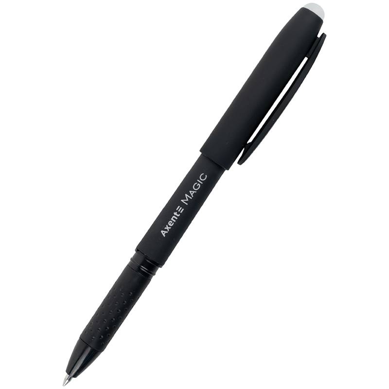Ручка гелева пиши-стирай чорна 0,7 мм Magic AG1123-01-A Axent — Купити в Україні | Ціна, фото ...
